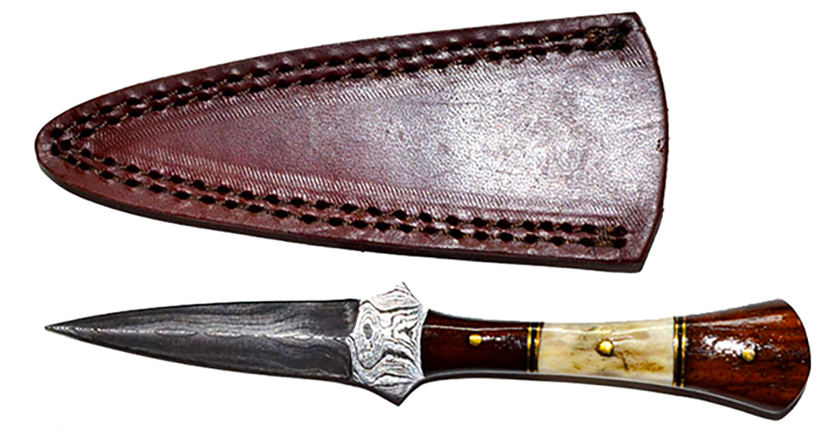 Baby Stag Damascus Athame