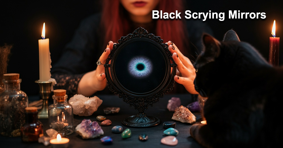 Black Scrying Mirror