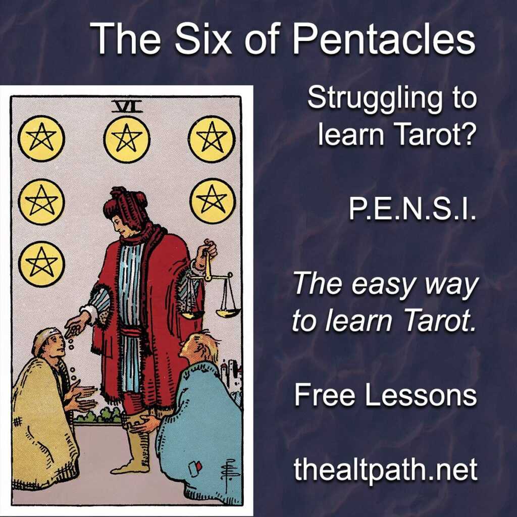 Six of Pentacles: Free Tarot Lessons